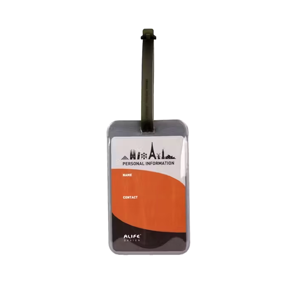 ALIFEDESIGN Airplane Square Luggage Tag - Orange - AGWA Design Store