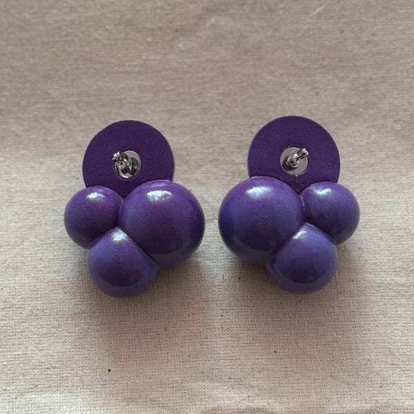 Grace Scharf Design BuBu Earrings 002 - Purple - AGWA Design Store