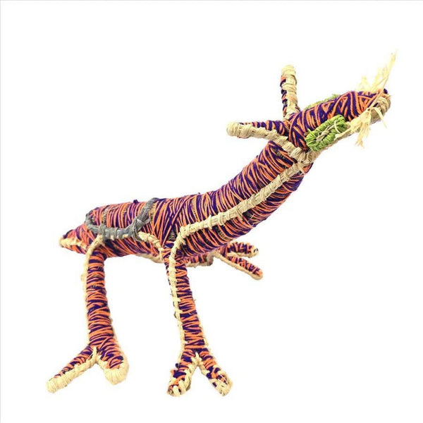 Tjanpi Kamula (Camel) Sculpture by Justine Anderson Purple/ Orange ...