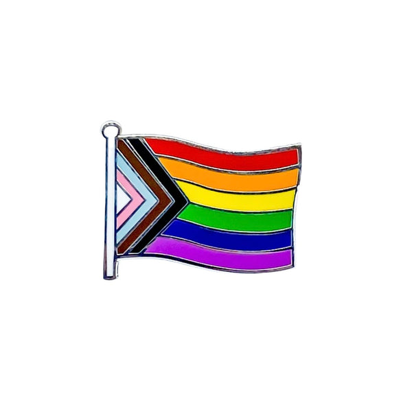 Red Parka Progress Pride Flag Pin - AGWA Design Store