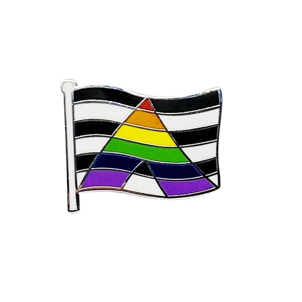 Red Parka Straight Ally Flag Pin - AGWA Design Store