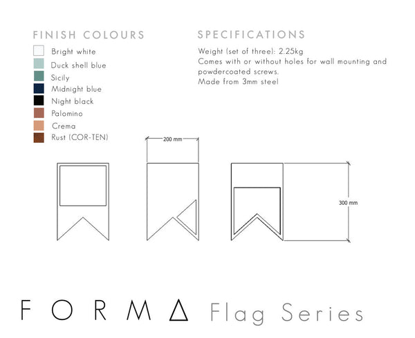 Forma Flag Triptych - AGWA Design Store